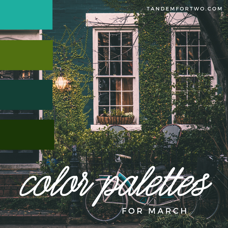 March Color Palettes from Tandem For Two – Tandem For Two, LLC
