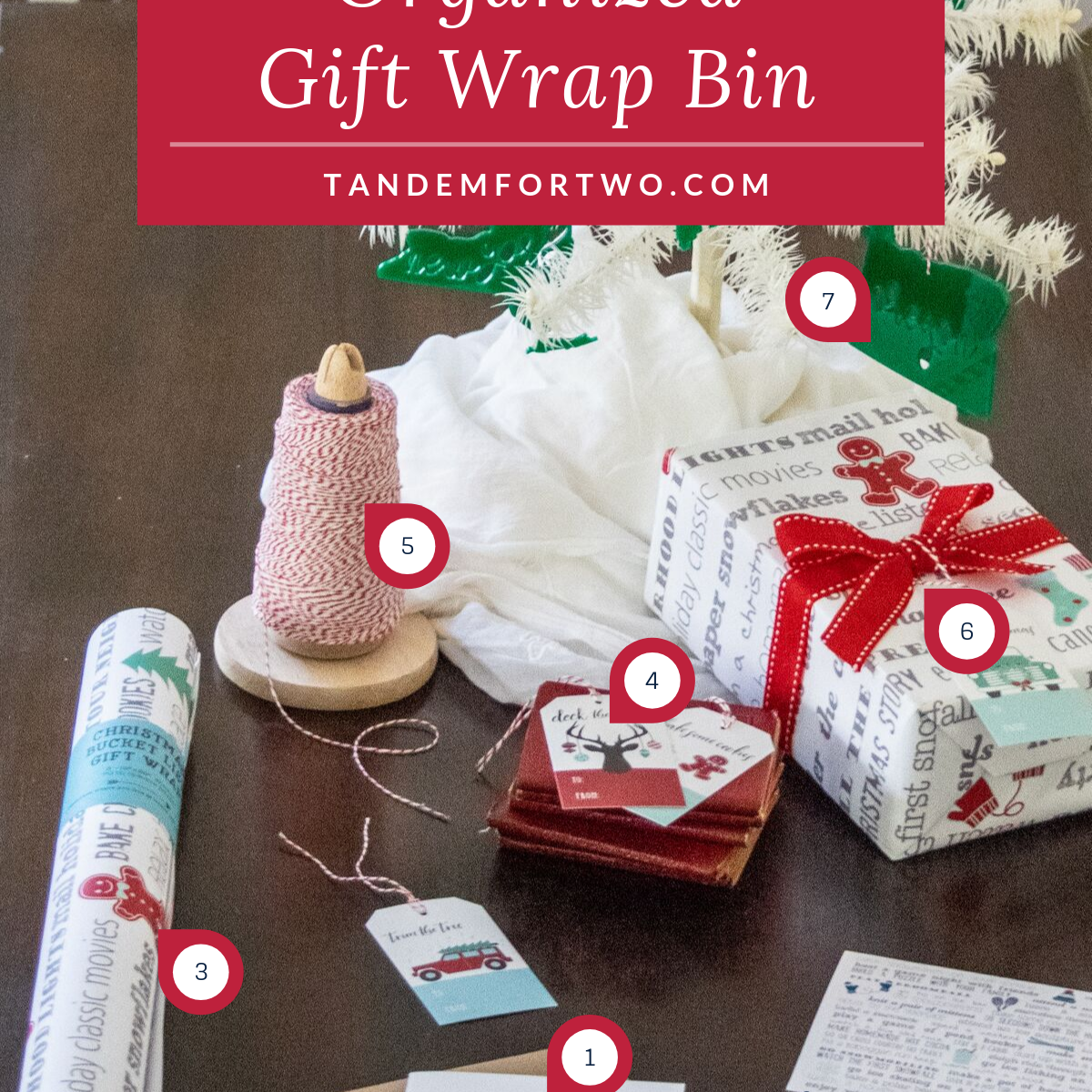 Organized Gift Wrap Bin – Tandem For Two