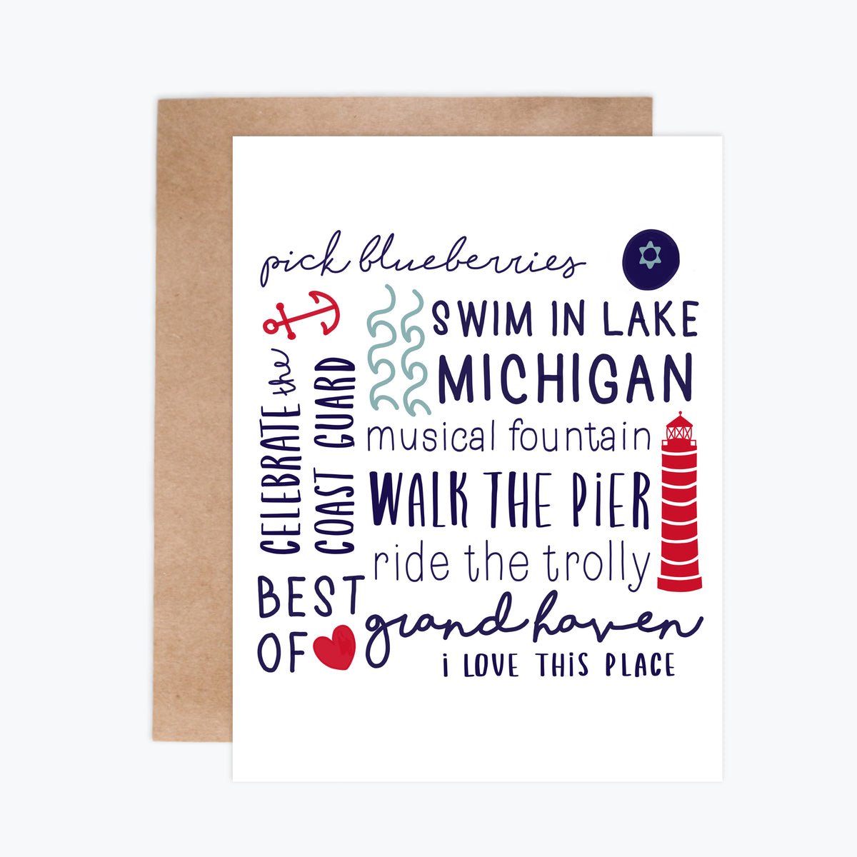 Greeting Card - Best of Grand Haven – Tandem For Two