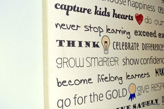 Custom Word Art Canvas – Tandem For Two